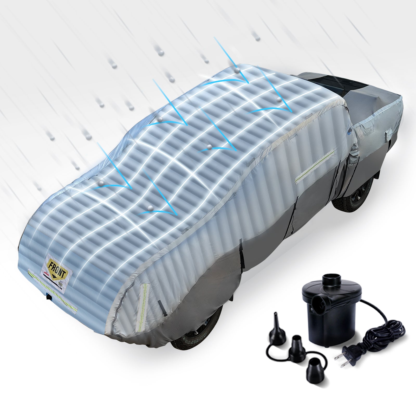 WARSUN Car Cover Hail Protection for Pickup Trucks with Length Between