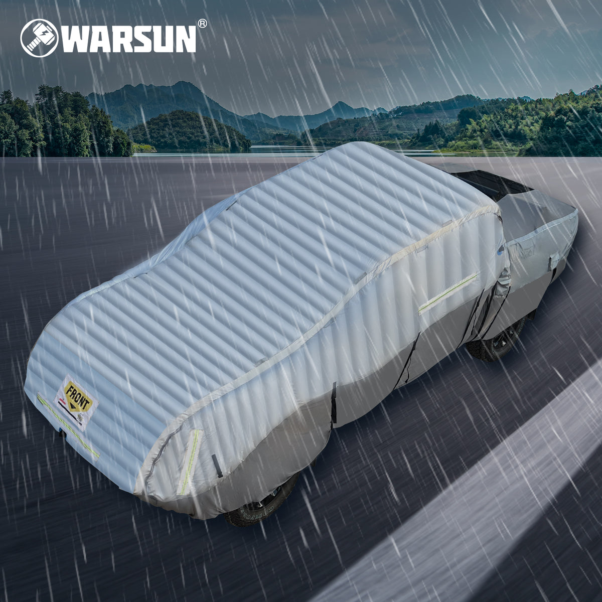 WARSUN Car Cover Hail Protection for Pickup Trucks with Length Between