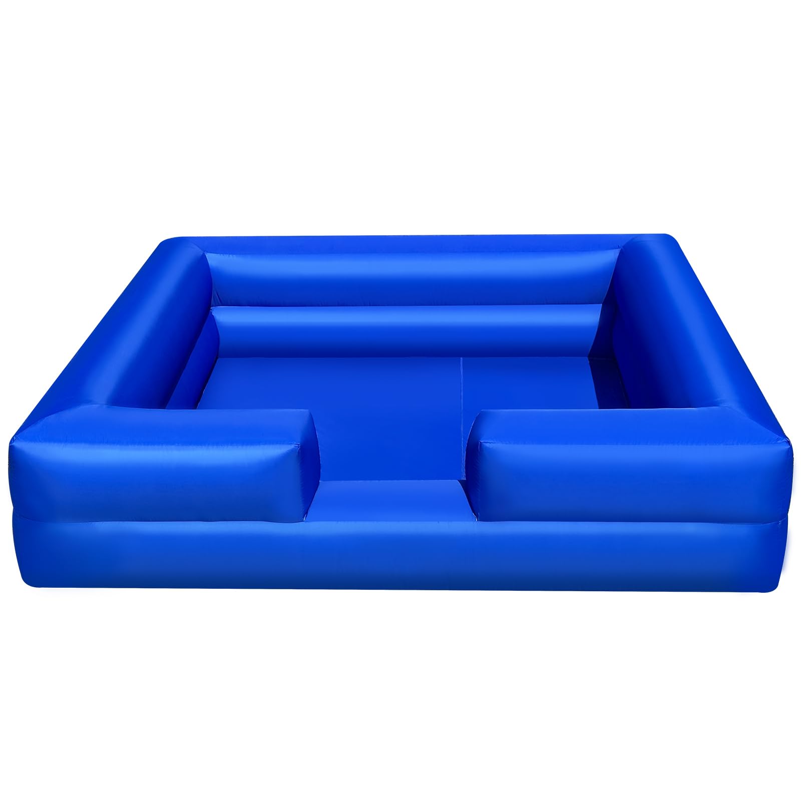 WARSUN 10'x10' Inflatable Foam Pit for Foam Parties - Blue/Orange Foam
